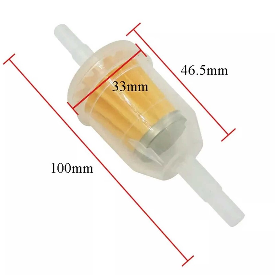 10PCS Motor Inline Gas Oil Fuel Filter Small Engine For 1/4'' 5/16 ...