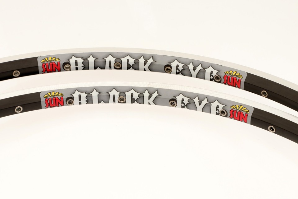 Sun Ringle Black Eye MTB Bike Rims Pair 26" 32H Black Eyelets Rim MSW ...