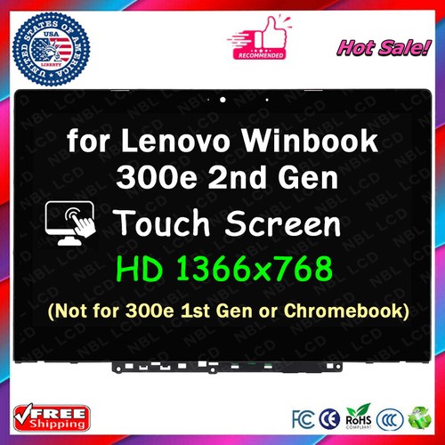 For Lenovo Winbook 300e 2nd Gen LCD Touch Screen Digitizer Assembly ...