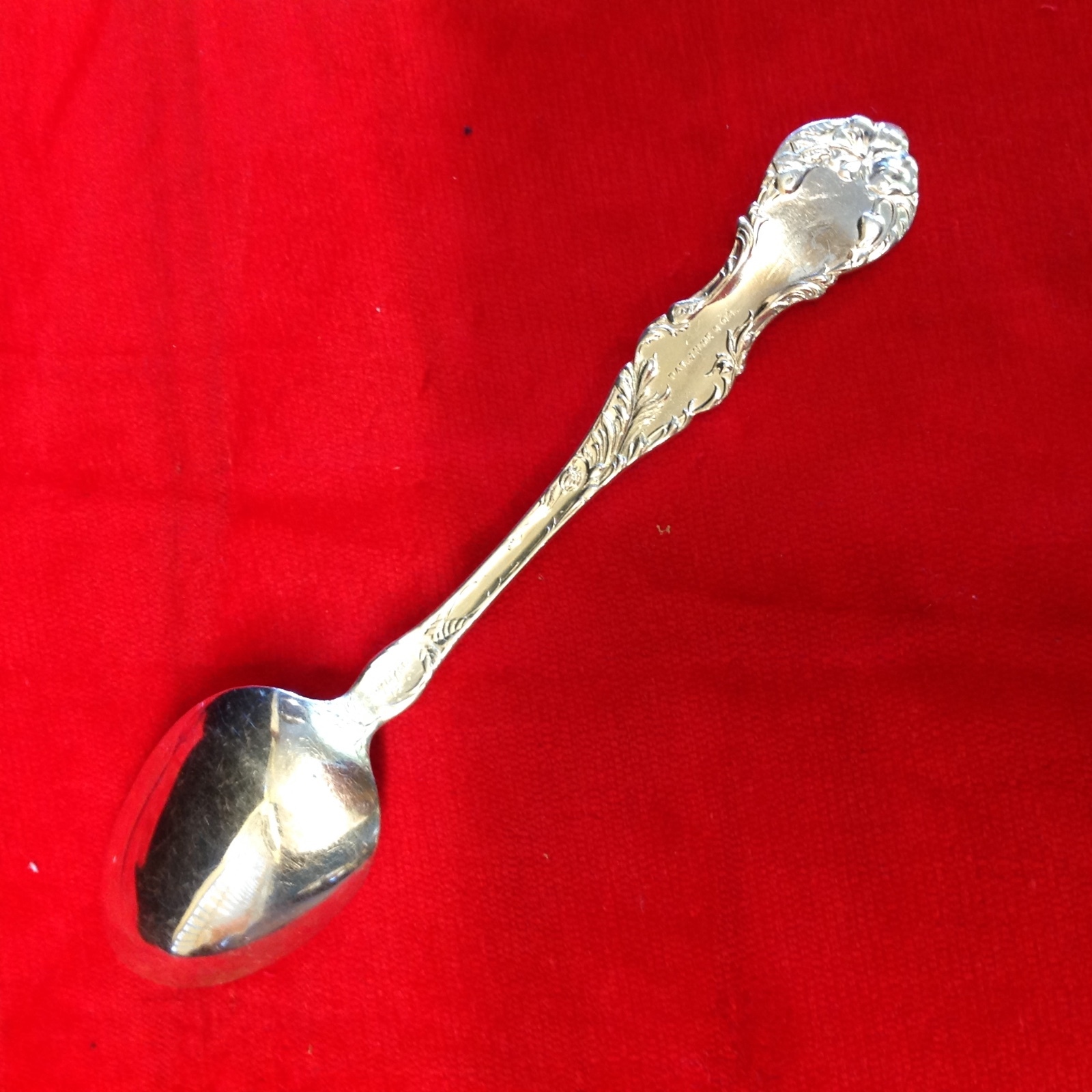 Silverplate Serving Spoon 1835 R. Wallace Floral pattern from 1903 | eBay