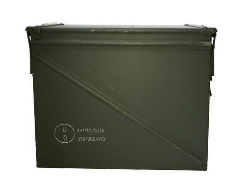 USGI 20mm AMMO CAN M548 1500 ROUNDS 7.62 METAL LARGE AMMO CAN EXCELLENT ...