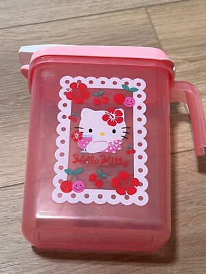Hello Kitty Sanrio Water Drink Pitcher Pink Cherry Hibiscus | eBay