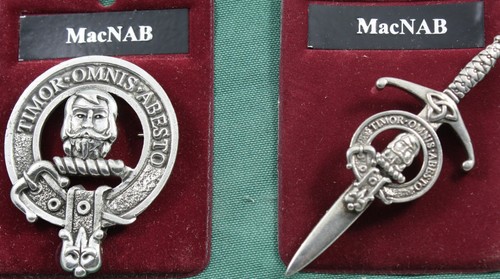 MacNab Scottish Clan Crest Pewter Badge or Kilt Pin | eBay