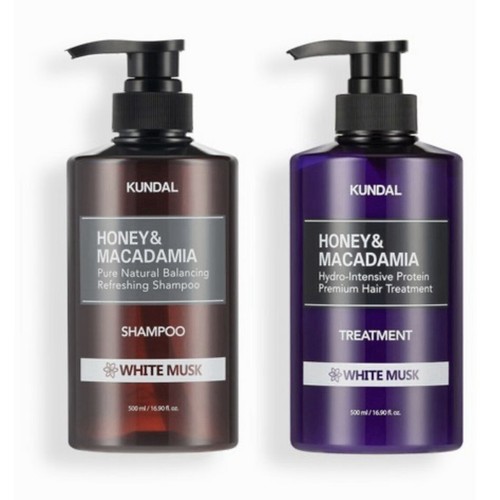 KUNDAL Honey & Macadamia Shampoo & Conditioner Pure Natural White Musk ...