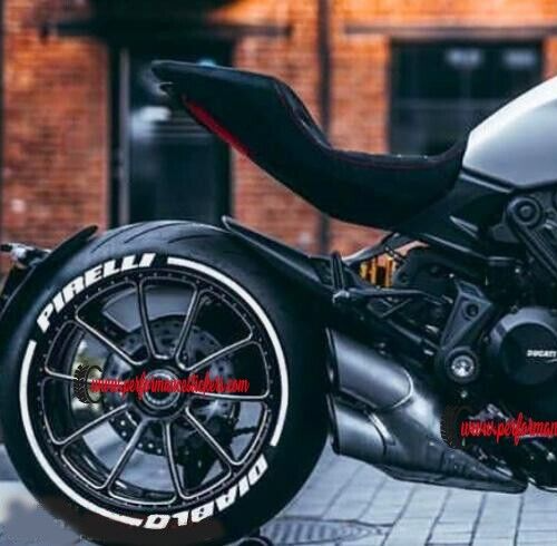 Tire Lettering DIABLO Stickers Front /Rear 0.50"FITS MOTORCYCLE 15"-20 ...