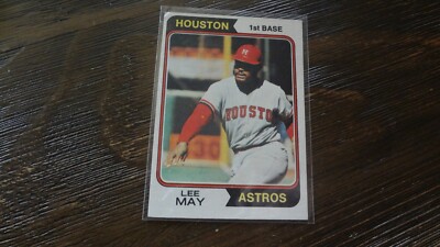 1974 TOPPS # 500 LEE MAY (LEFT CORNER DING) BASEBALL CARD | eBay