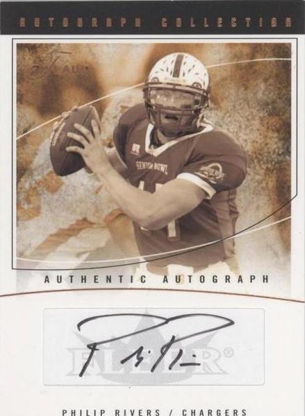 2004 Flair - Autograph Collection Bronze #AC-PR Philip Rivers /350 (AU ...