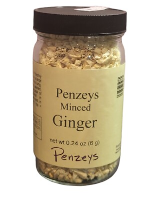 Penzeys Minced Ginger by Penzeys Spices 0.24 oz 1 Cup Jar Expires 3/ ...