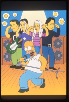 The Simpsons Animation Homer Singing Original 35mm Transparency Stamped ...