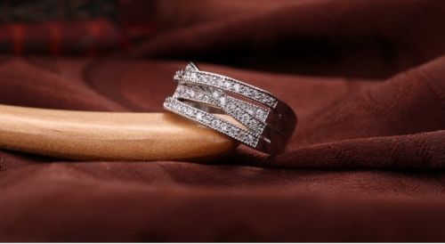 GENUINE STERLING SILVER 925 CHUNKY ENTWINING RUSSIAN WEDDING RING BAND ...