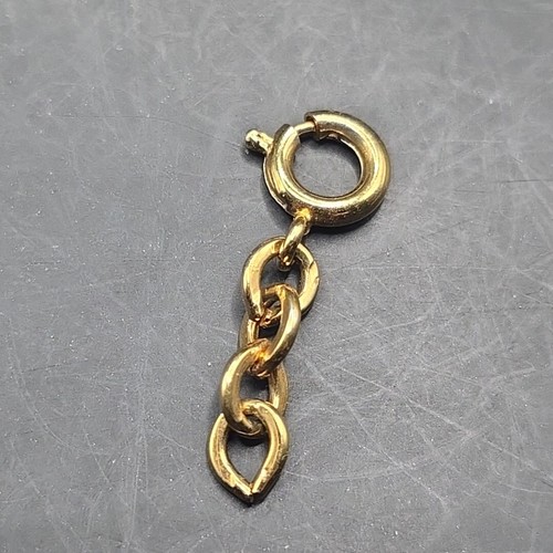 Jewelry Connector Spring Ring Chain Extender .75" Gold Color Necklace ...