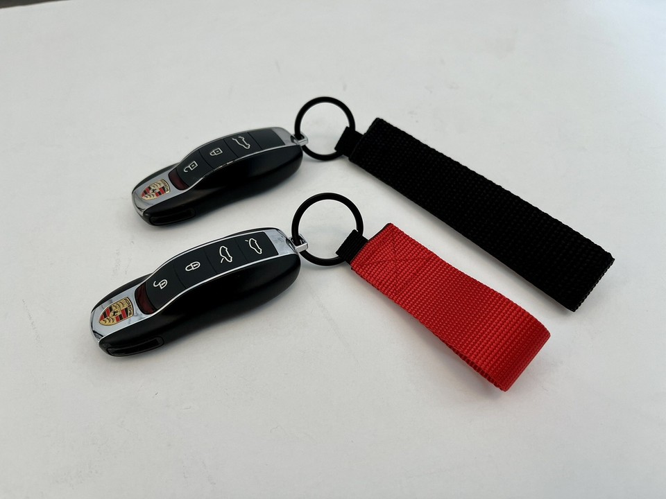 Porsche 911 GT3 RS MINI Door Pull RED Key Strap KeyChain 991 997 Cayman ...