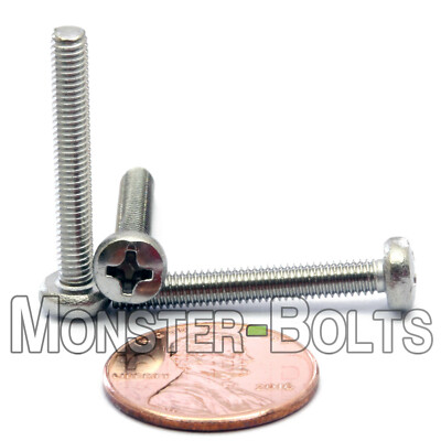 Qty - 2,000 M3.5 x 25mm DIN 7985A Phillips Pan Machine Screw, A2 ...