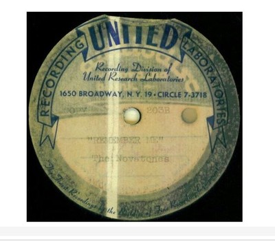 Novatones UNRELEASED Gospel DOO WOP R&B Vocal Group ACETATE 78 Remember ...