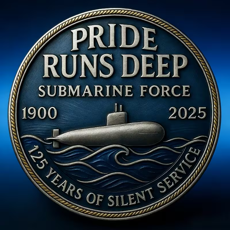 Navy U.S Submarine Force Anniversary Challenge Coin Collectable ...