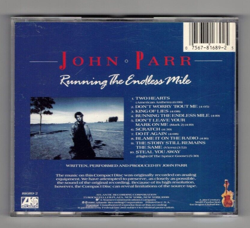 JOHN PARR - Running The Endless Mile CD | eBay