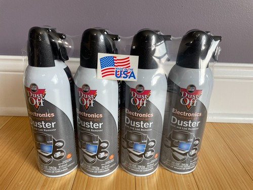 4 Pack Falcon Dust Off Compressed Canned Air Computer 10 oz Keyboard ...