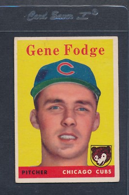 1958 Topps #449 Gene Fodge Cubs VG/EX *3839 | eBay