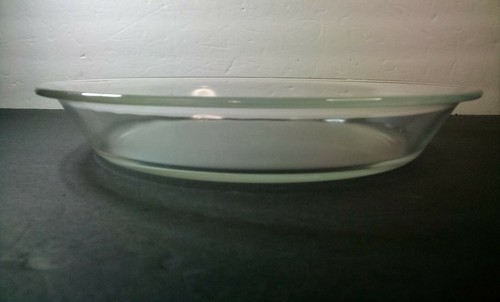 Pyrex - 10 inch Deep Dish (1 1/2 inch) Pie Pan - Clear Glass | eBay