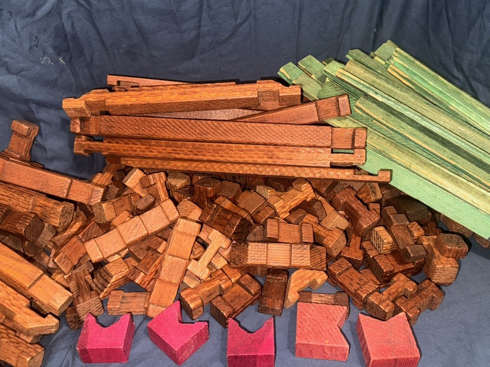 Vintage Halsam #825 Hewn American Logs Set Senior Size Original Box 230 ...