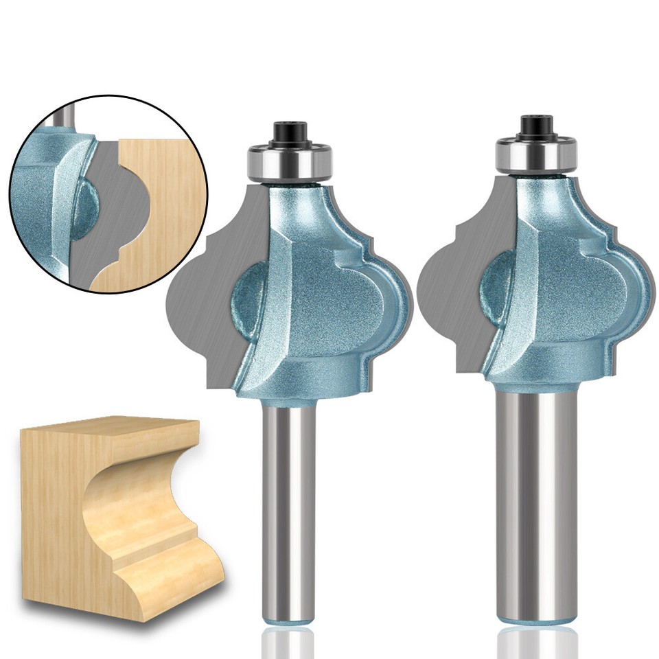 8mm 12mm 1/2 Shank Molding Beautiful Ogee Handrail Router Bit Set Edge ...