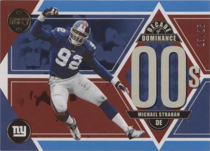 2022 Panini Legacy - Decade of Dominance Michael Strahan #DD-12 Indigo ...