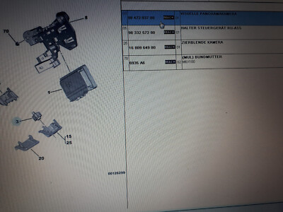 Einparkkamera,Visuell, Peugeot 308 P5,NW,9847393780,hinten in ...