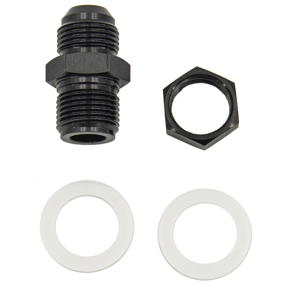 2Pcs 6AN 8AN 10AN Male Flare Fuel Cell Bulkhead Fittings With Teflon ...