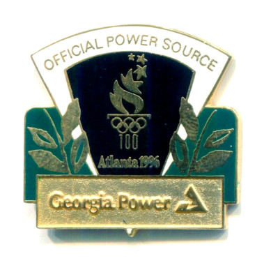 1996 OLYMPIC PIN GEORGIA POWER PIN OFFICIAL POWER SOURCE PIN | eBay
