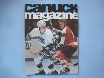 1974/75 VANCOUVER CANUCK PITTSBURGH PENGUINS NHL PROGRAM GARY INNESS ...