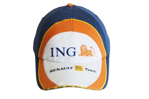 Vintage ING RENAULT F1 Team Cap blue Formula 1 hat 00's racing low ...