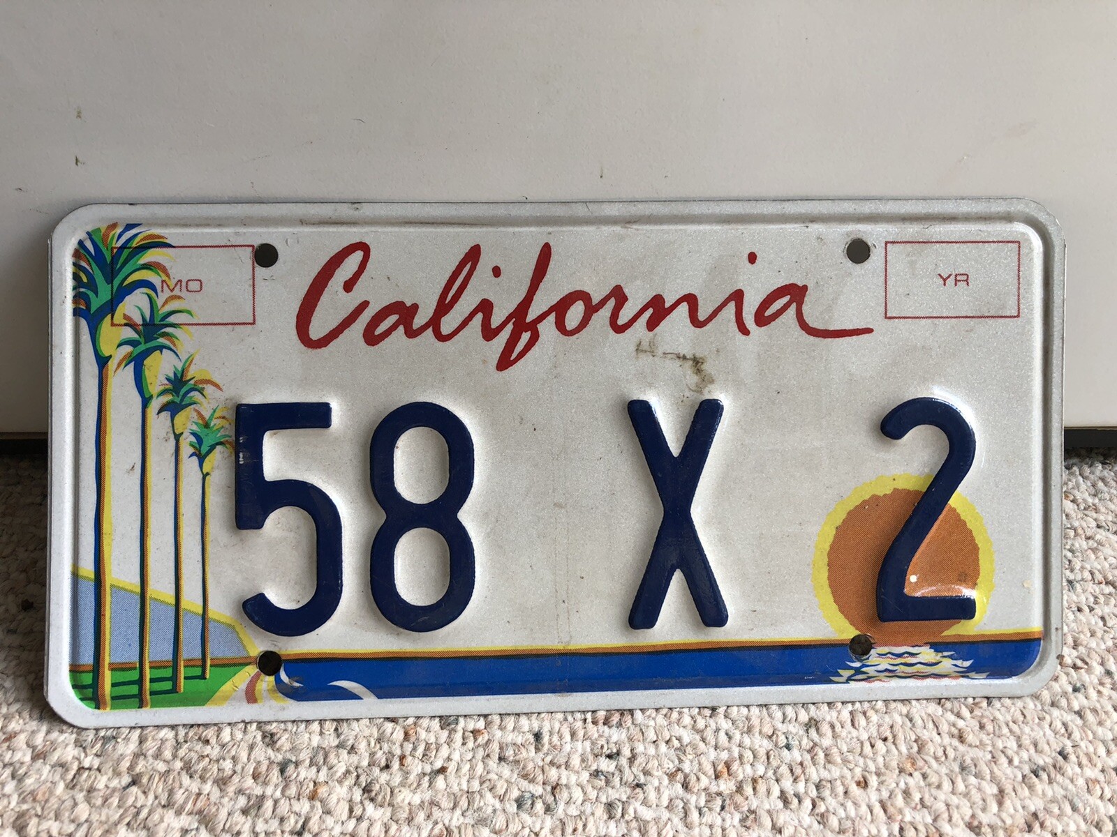 California Vanity License Plate”58 X 2” | eBay