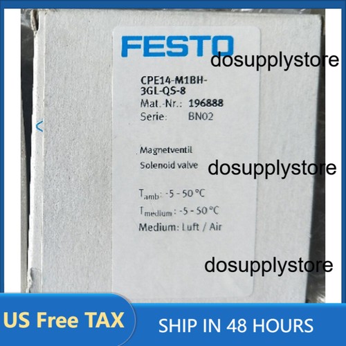 one New FESTO CPE14-M1BH-3GL-QS-8 196888 solenoid valve Free ship #YP1 ...