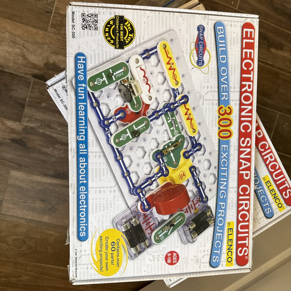 LOT 6 Set 300 - Elenco Snap Circuits Electronic Kit UNTESTED See Desc ...