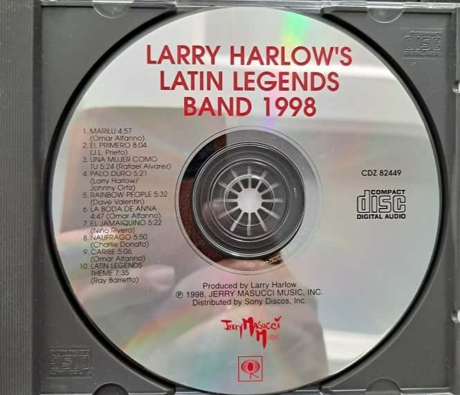 LARRY HARLOW'S LATIN LEGENDS BAND JERRY MASUCCI CD SALSA | eBay