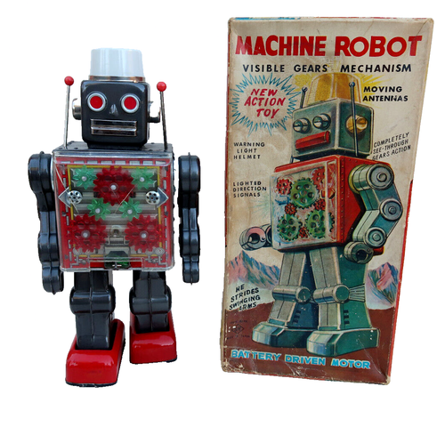 Machine Robot Battery Operated 28Cm + Boite Originale SH Horikawa Japan ...