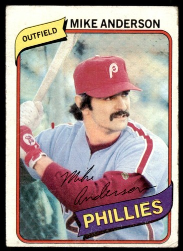 1980 TOPPS MIKE ANDERSON PHILADELPHIA PHILLIES #317 . | eBay