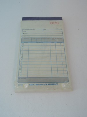 Business Order Pad Vintage Hand Written Play | eBay