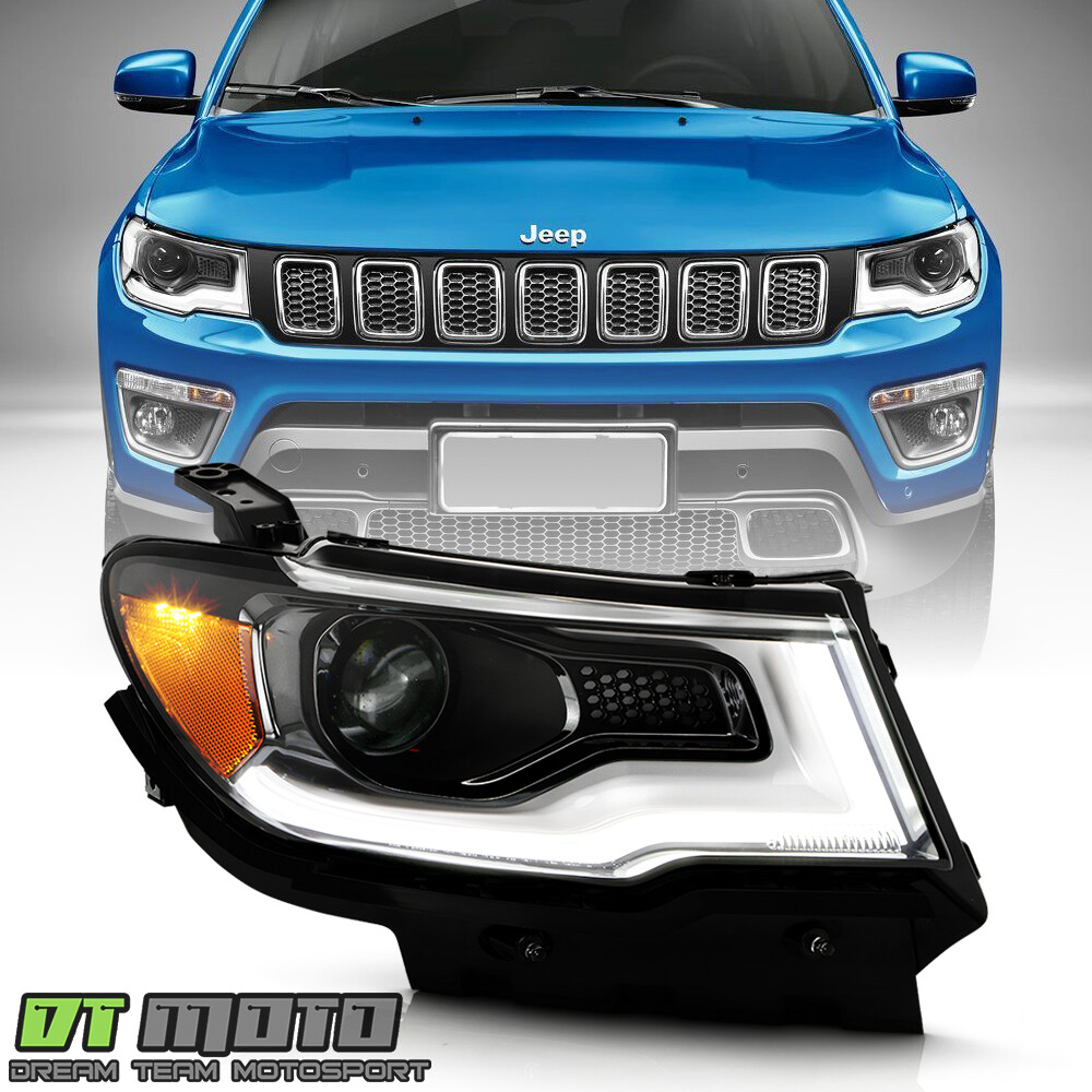 For 2017-2021 Jeep Compass HID/Xenon LED DRL Projector Headlight ...