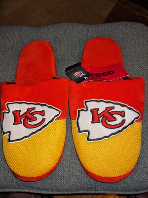 NFL Kansas City Chiefs Mesh Slide Slippers House Shoes Men's Large 11 ...