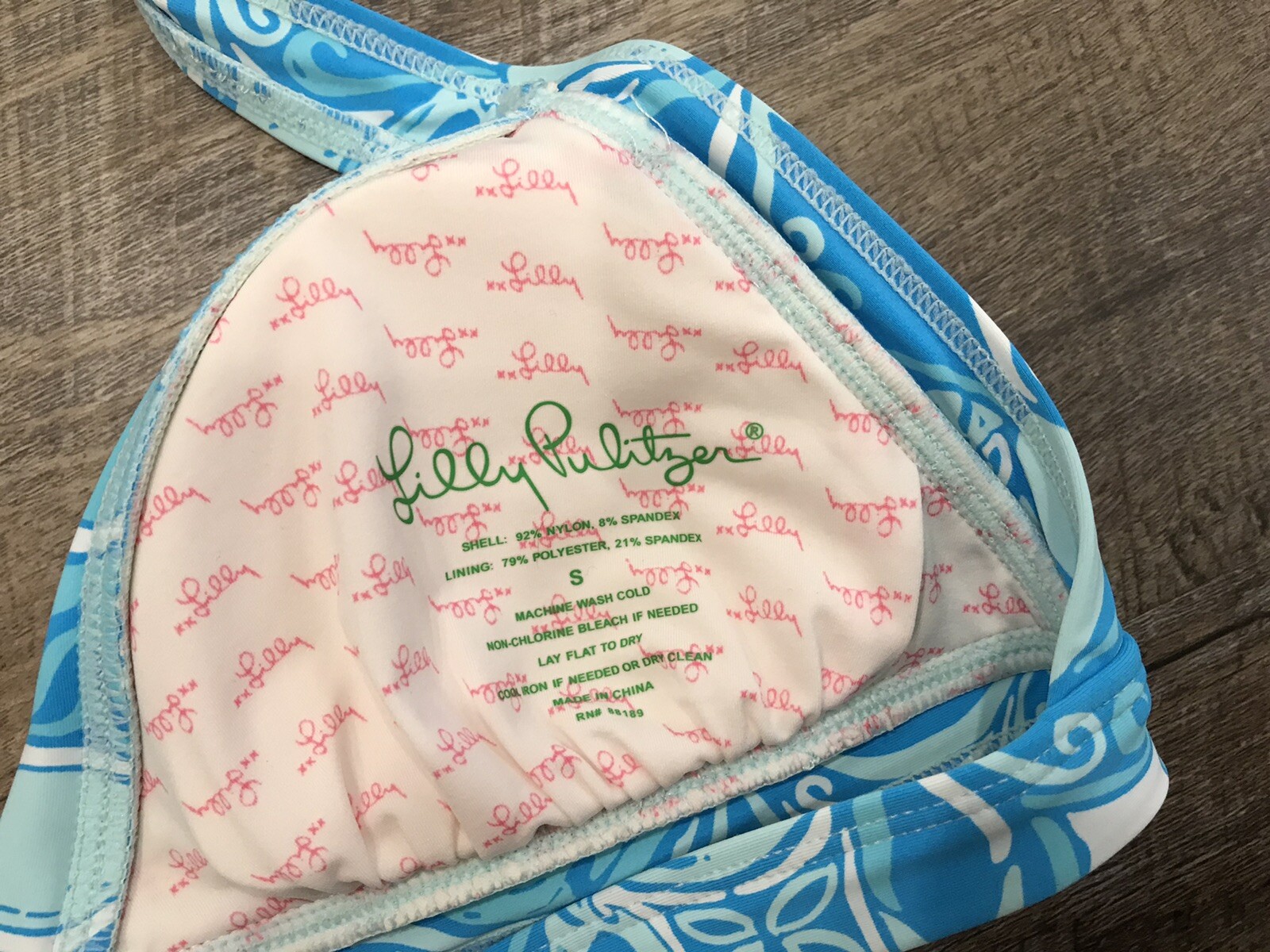 LILLY PULITZER Bailor Bikini String Bikini HALTER Top… - Gem