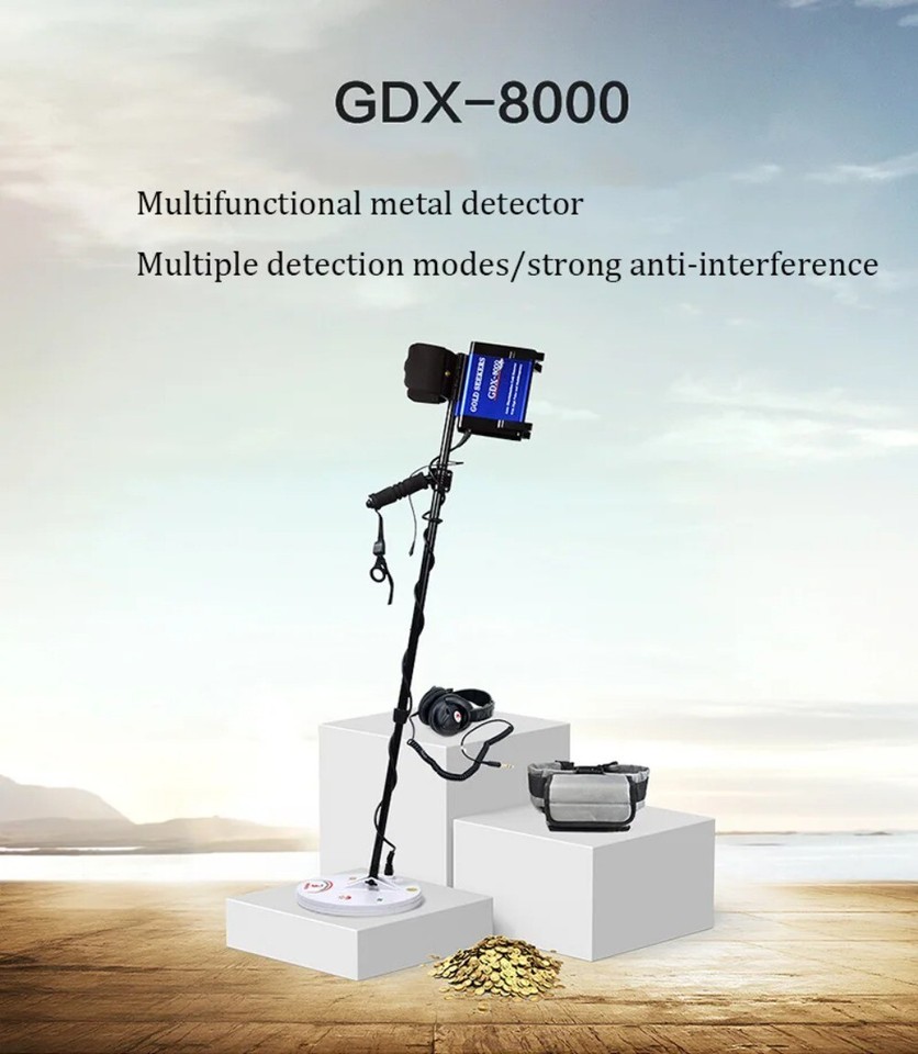 GDX8000 Metal Detector Underground Gold Seekers Treasure Hunter Gold ...
