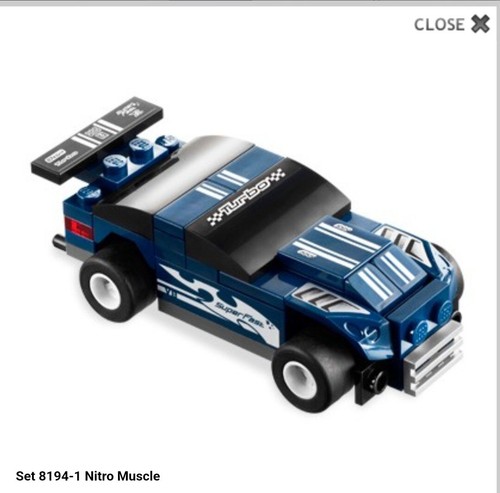 Lego Racers Tiny Turbos 8194 Nitro Muscle- COMPLETE(missing Stickers ...