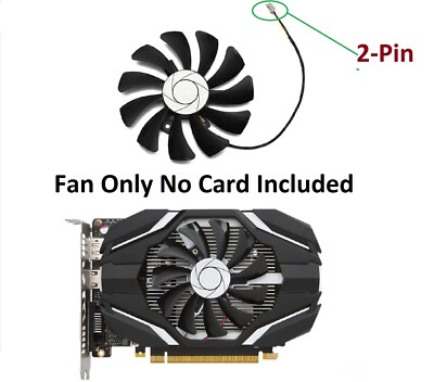 HA9010H12F-Z Cooler 2-Pin Fan For MSI Geforce GTX 1050 2G OC, GTX ...