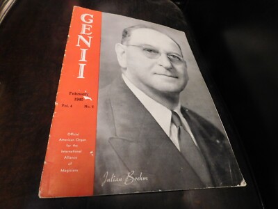 Genii Magic Magazine For Magicians 1940 February | eBay