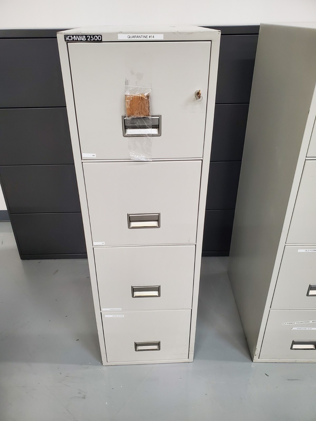 Schwab Filing Cabinets 2500 Vertical Fire, Impact & Explosion rated Tan ...