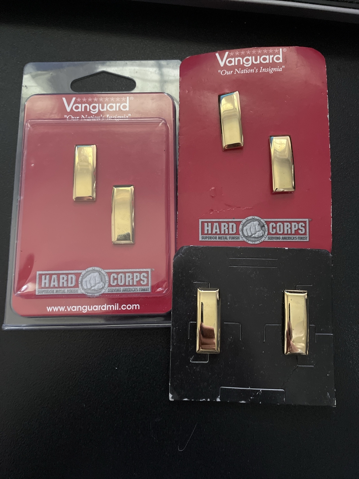 US Military Rank Insignia - Miniature O-1 (Ensign/2nd Lieutenant) Bars ...