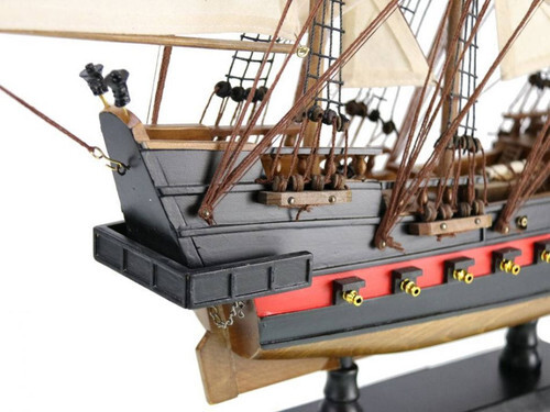 Wooden Captain Kidd's Adventure Galley White Sails Limited Model Pirate ...
