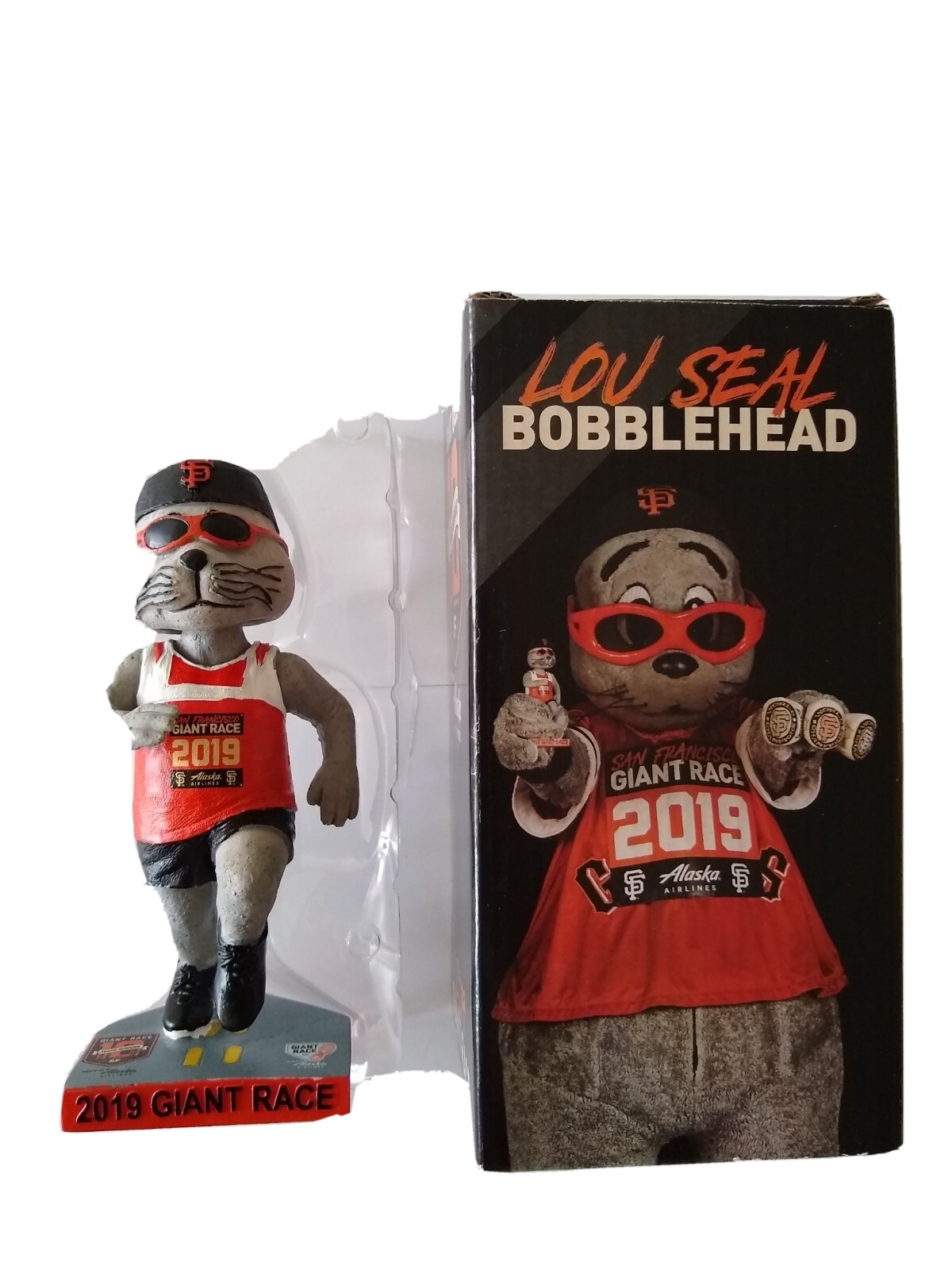 San Francisco Giants Lou Seal Bobblehead Giants Race Half Marathon 2019 ...