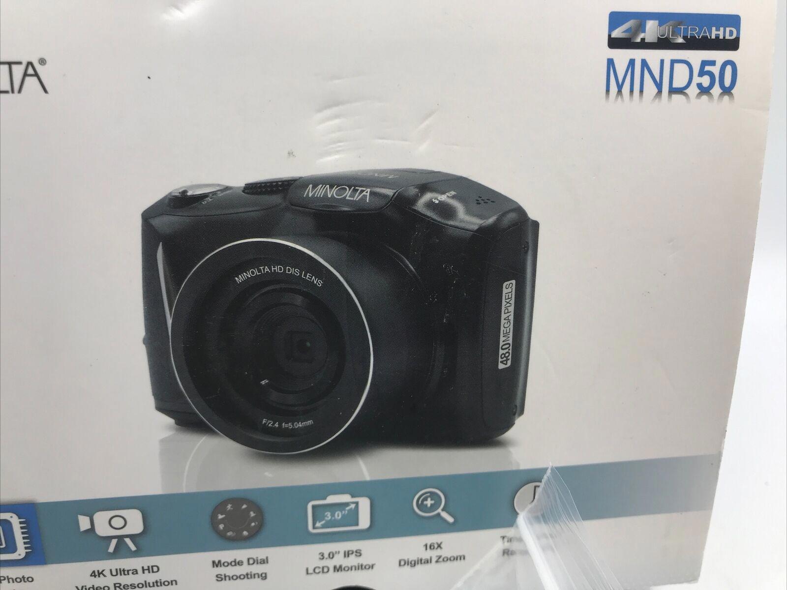 MINOLTA MND50 48 MP / 4K Ultra HD Camera Black